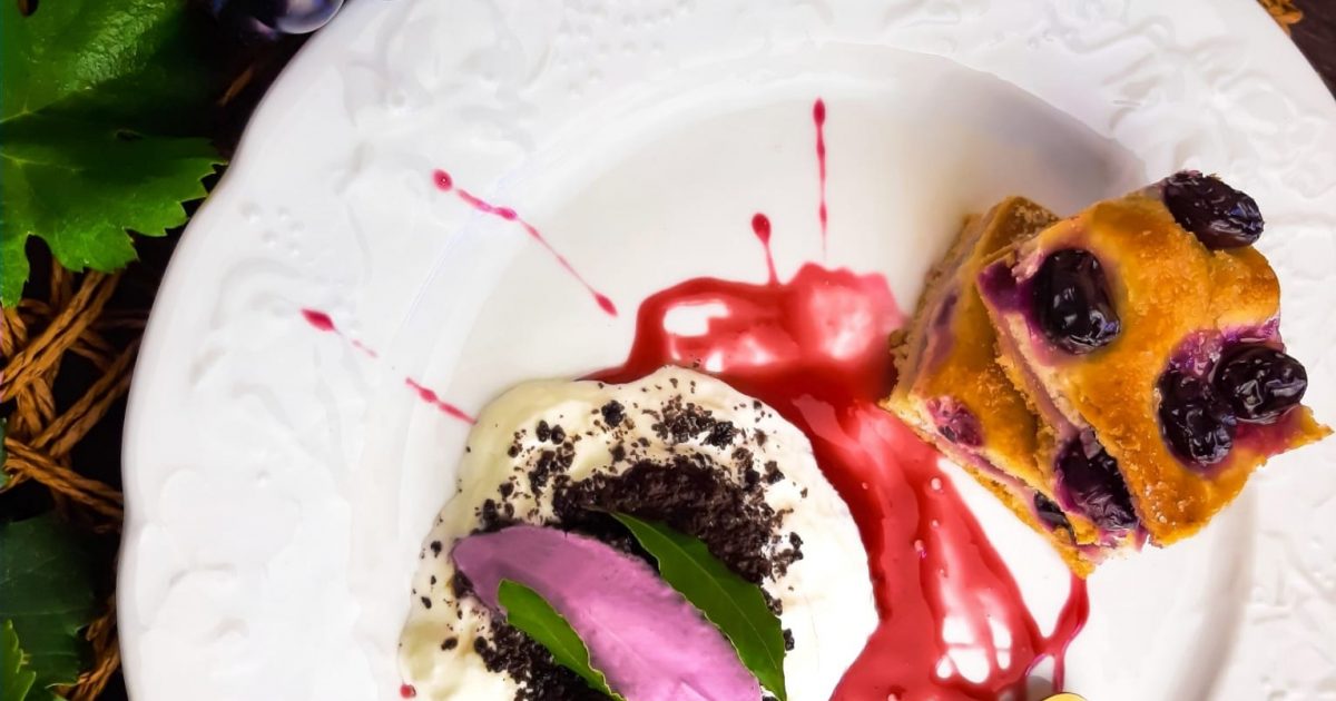 Harvest Celebration Recipe for Sweet Flatbread with Italian Wine Grapes