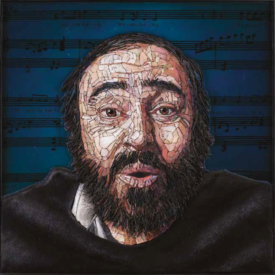 Italian American Icons Mosaic Portrait Exhibition in Miami Beach