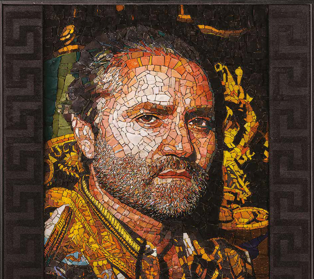 Italian American Icons Mosaic Portrait Exhibition in Miami Beach
