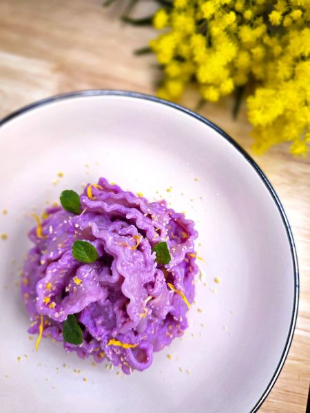 Reginette in Crema Fucsia al Profumo di Limone: Pasta Recipe